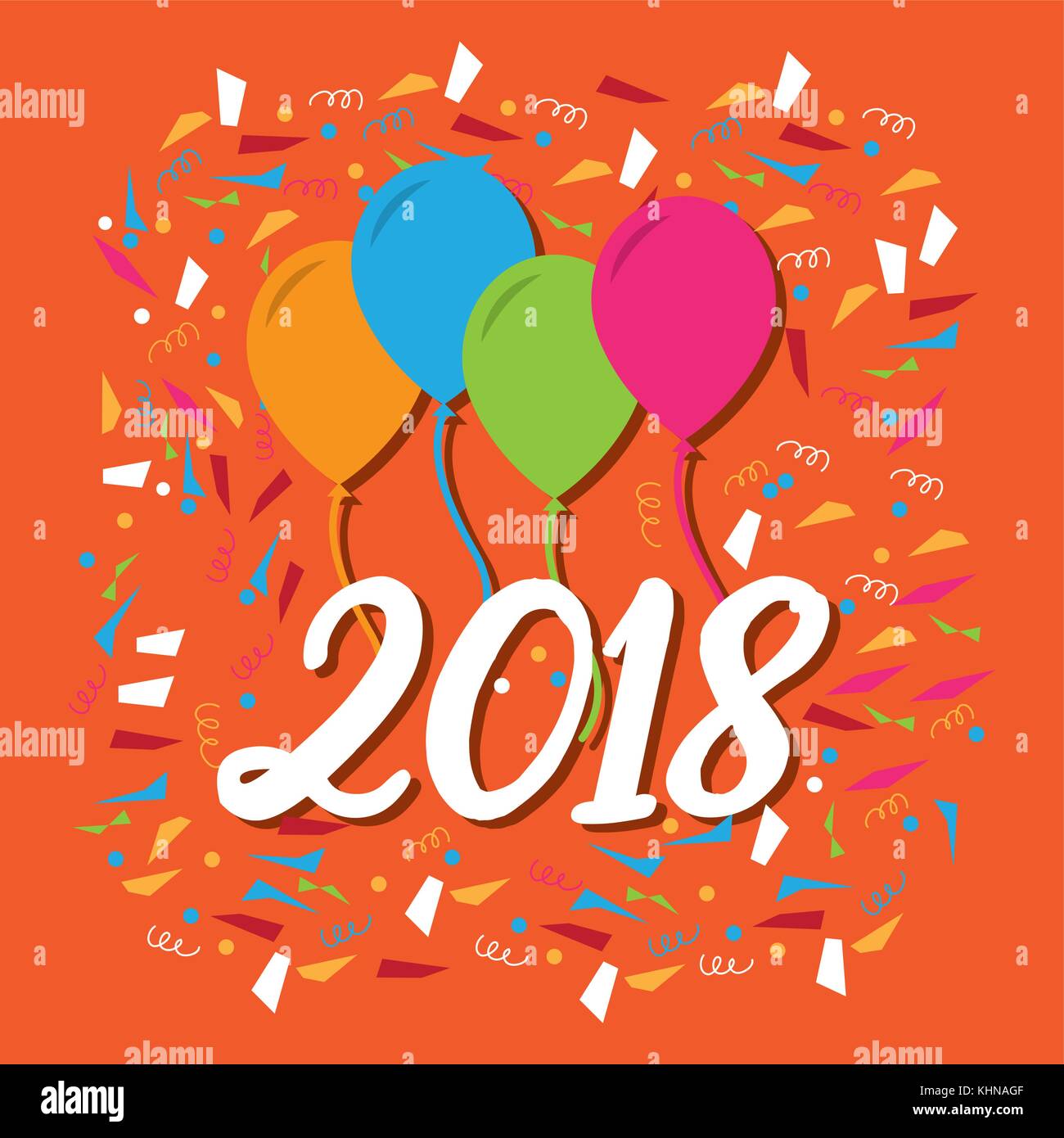 Balloons and streamers Stock Vector Images - Alamy