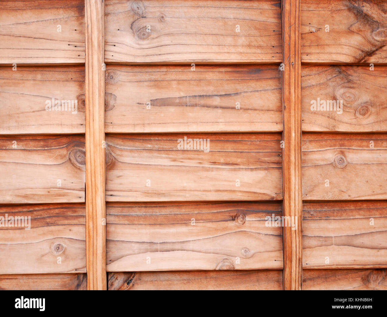 Wooden wall with beam Stock Photo - Alamy