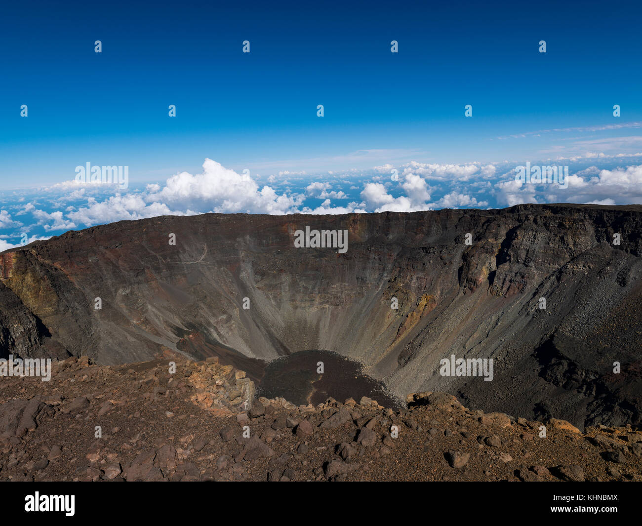 Volcano, island, Indian ocean, mountains, tropics, road Stock Photo - Alamy