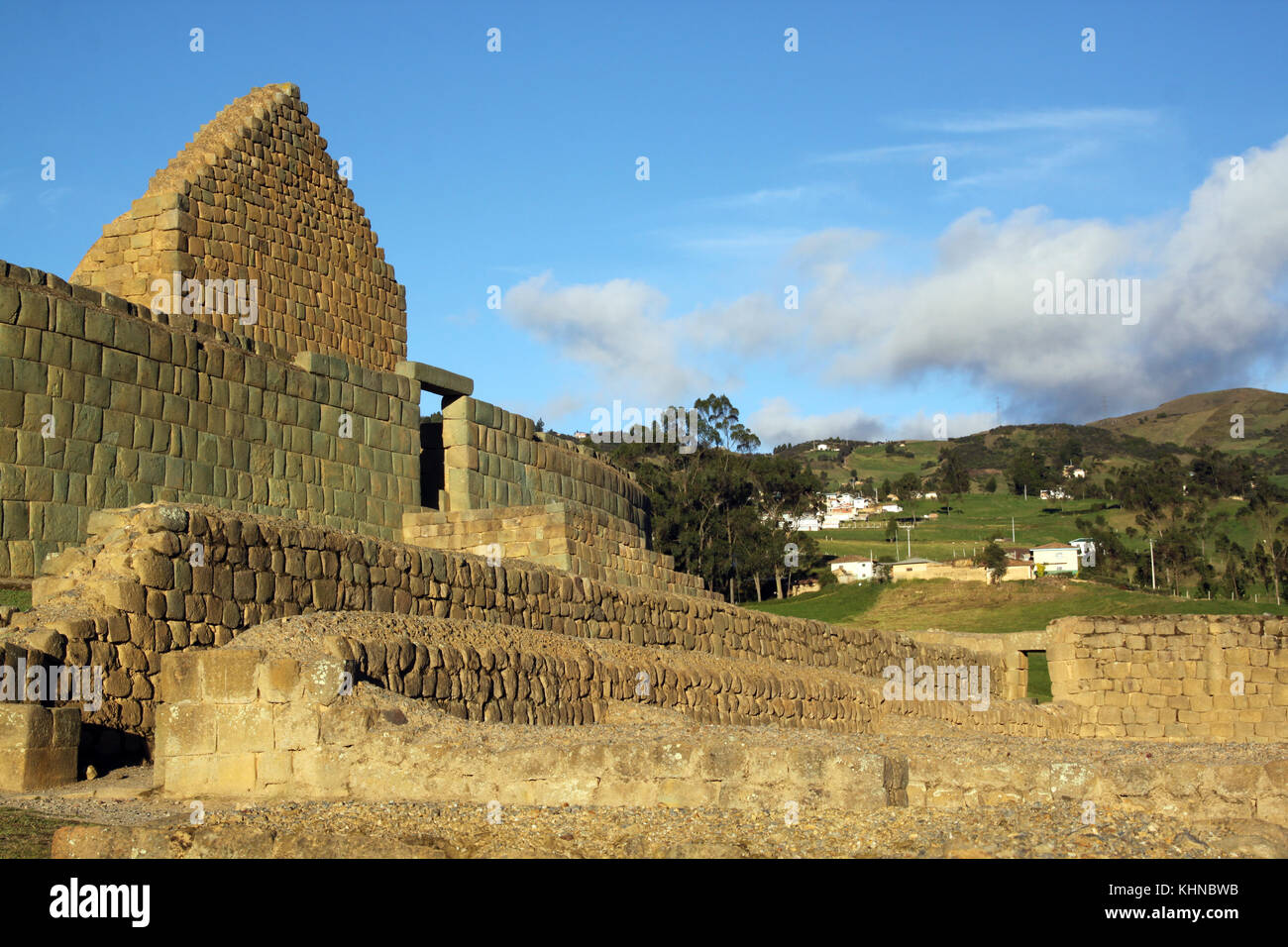 Ruins of fortress in Ingapirca in Ecuador Stock Photo - Alamy