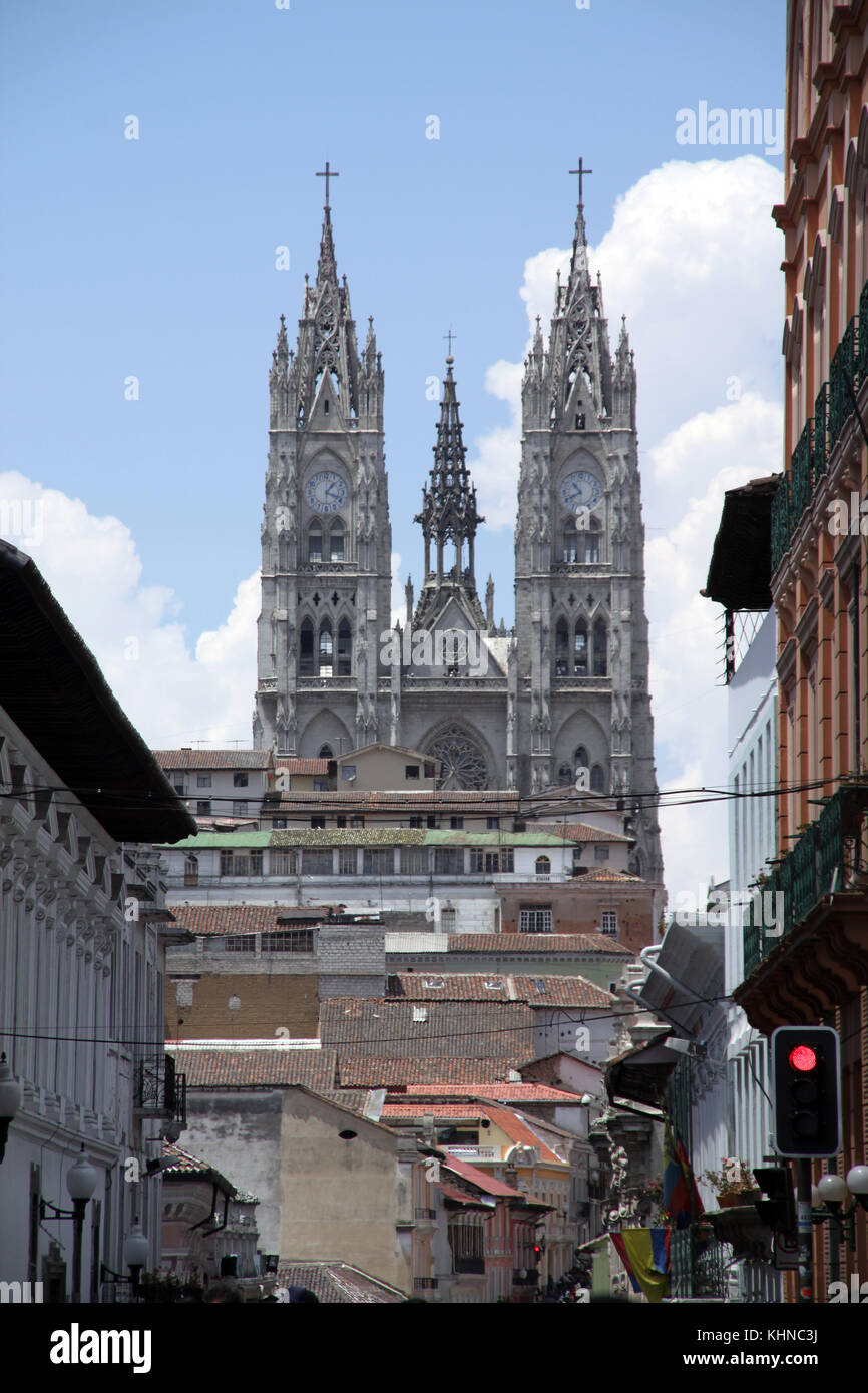 Catholic cathedral in the center of Quito in Ecuador Stock Photo - Alamy