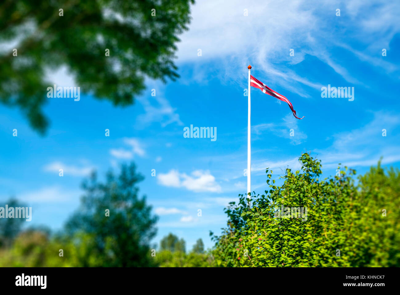Long thin red flag hi-res stock photography and images - Alamy