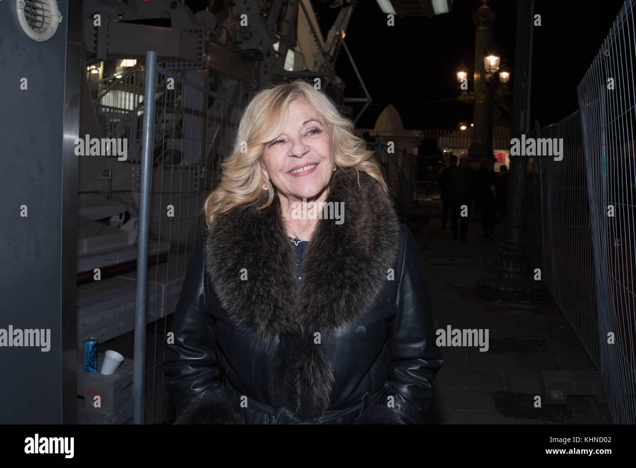 The singer Nicoletta arrives at the inauguration of the big wheel of ...