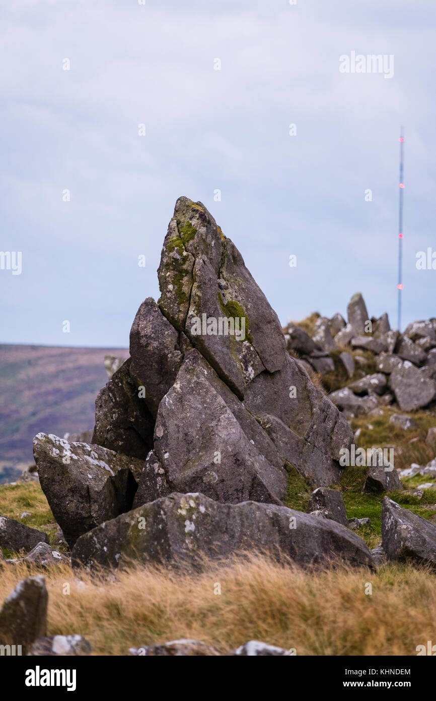 Megalithic landscapes in the UK: The jagged outlines of the Carn Menyn ...