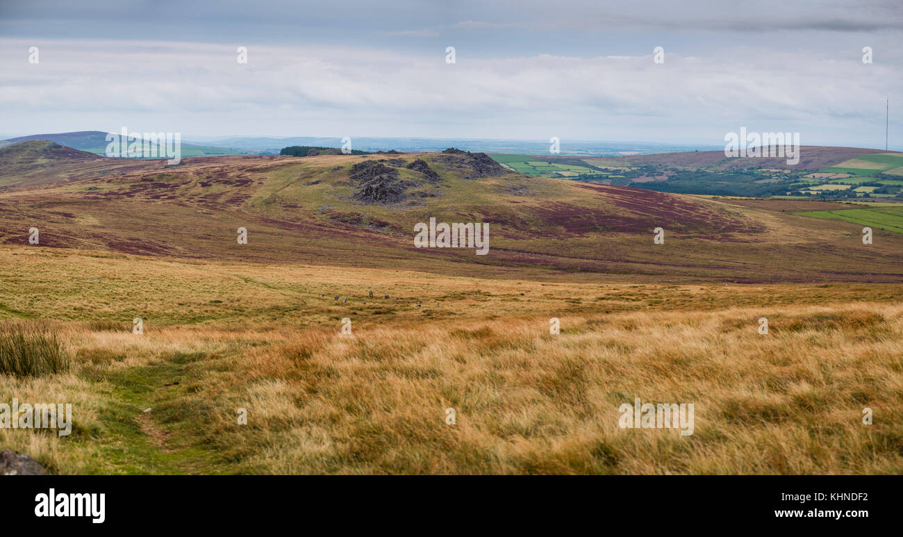 Megalithic landscapes in the UK: Bedd Arthur stone circle , looking ...