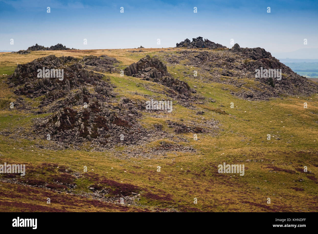 Megalithic landscapes in the UK: The jagged outlines of the Carn Menyn ...