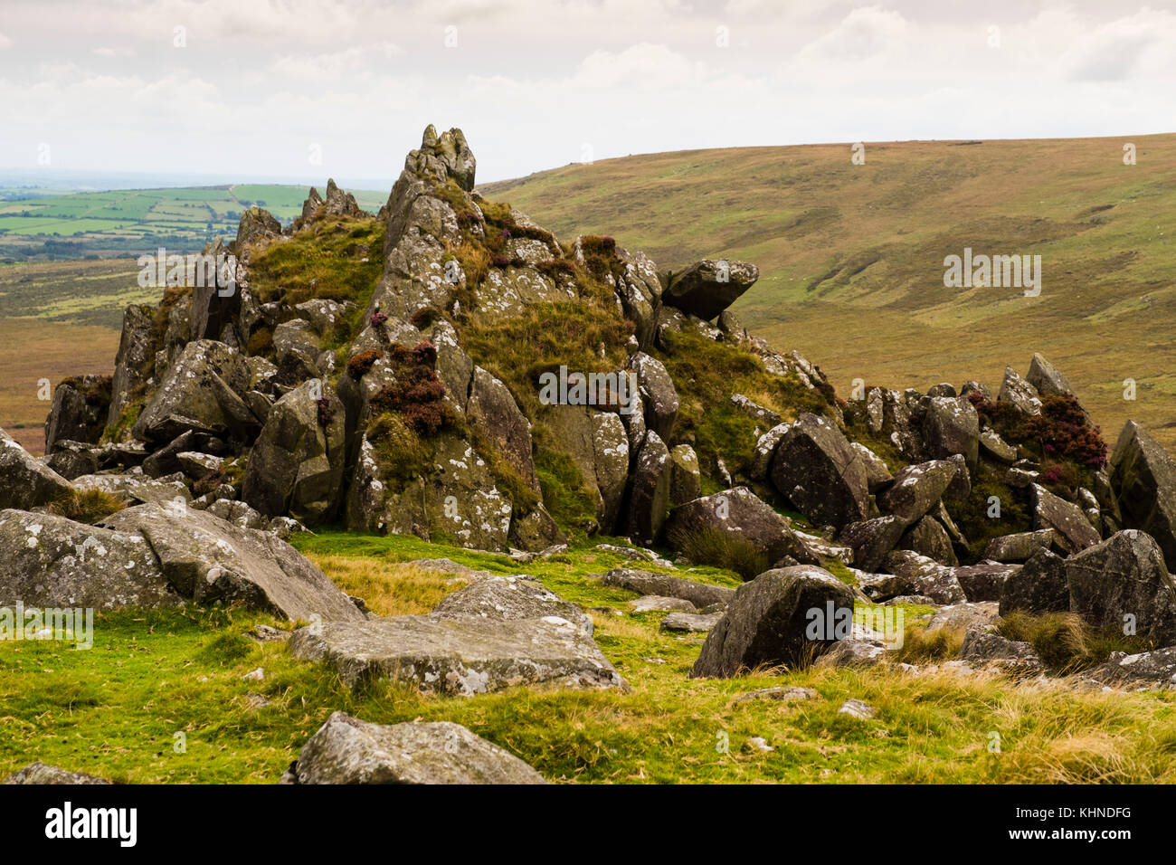Megalithic landscapes in the UK: The jagged outlines of the Carn Menyn ...