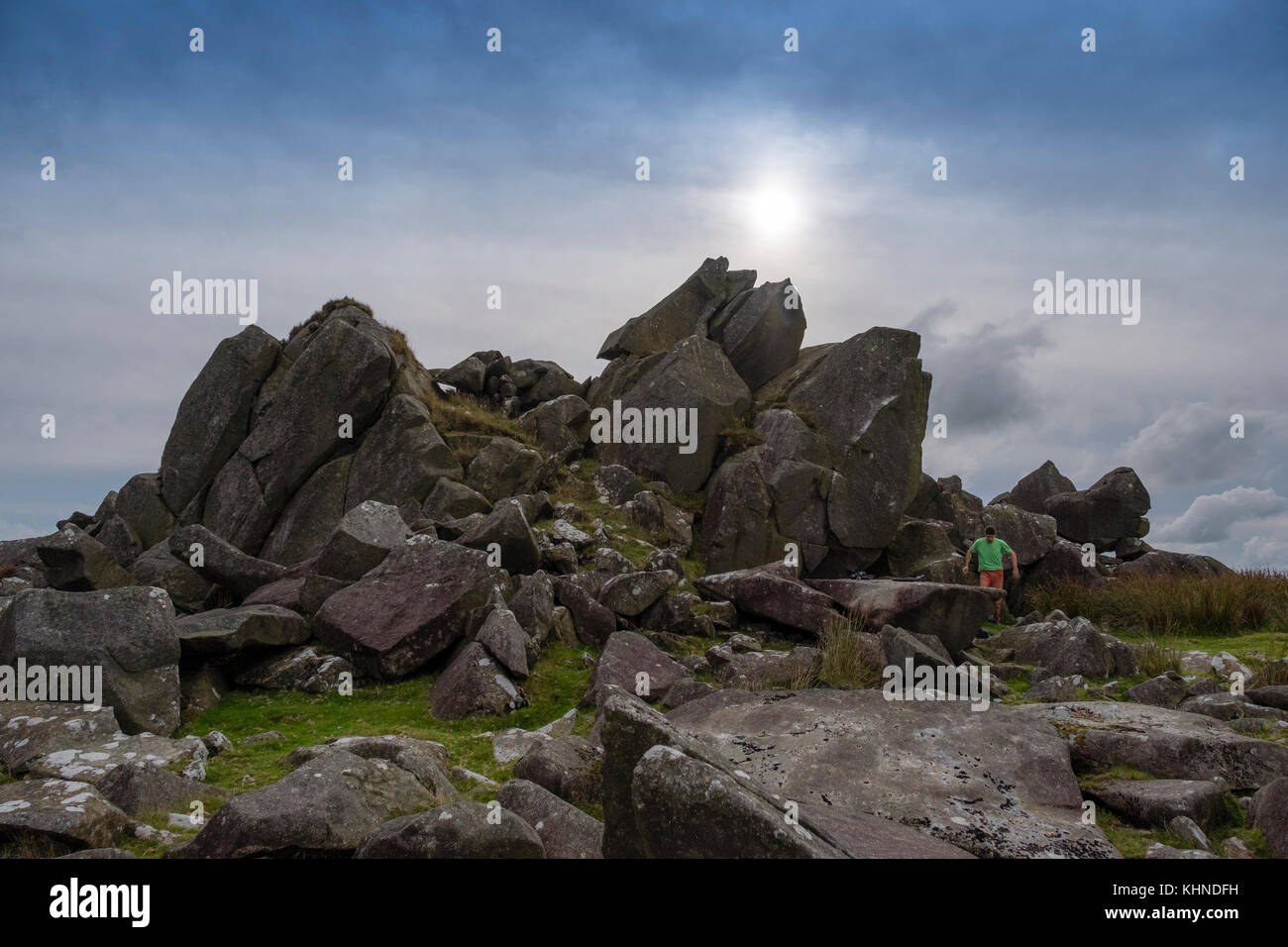 Megalithic landscapes in the UK: The jagged outlines of the Carn Menyn ...