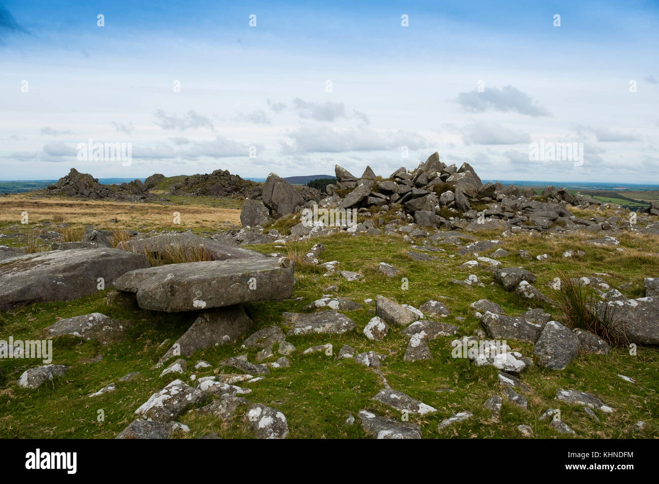 Megalithic landscapes in the UK: The jagged outlines of the Carn Menyn ...