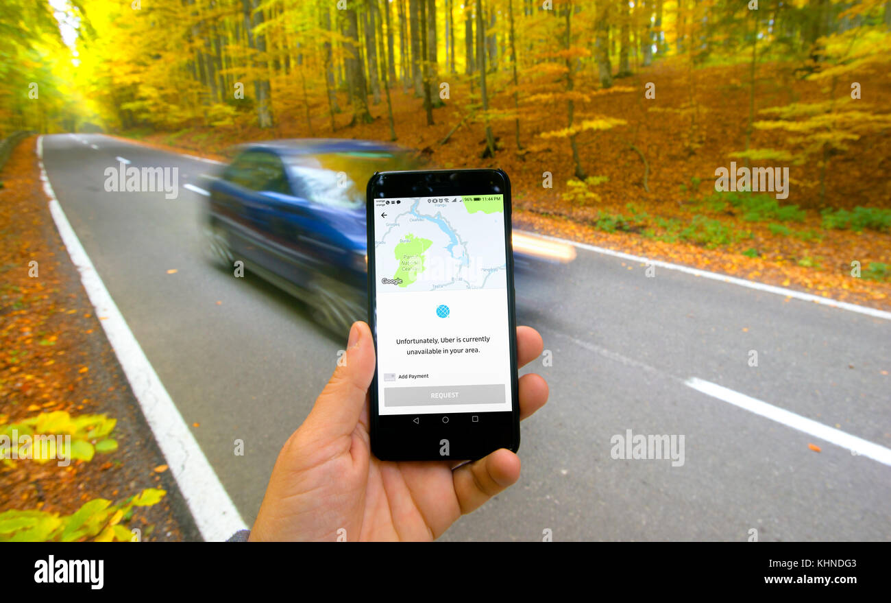 Uber taxi map hi-res stock photography and images - Alamy