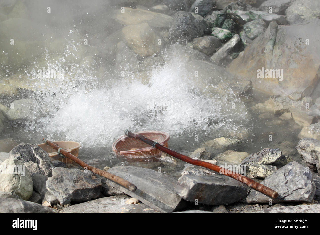 Hot springs eggs hi-res stock photography and images - Alamy