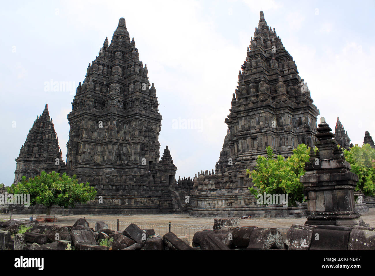 Hindu stone temples in Prambanan complex in Indonesia Stock Photo - Alamy