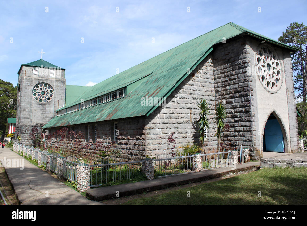 Grey stone church in village Sagada in Luzon island Stock Photo - Alamy