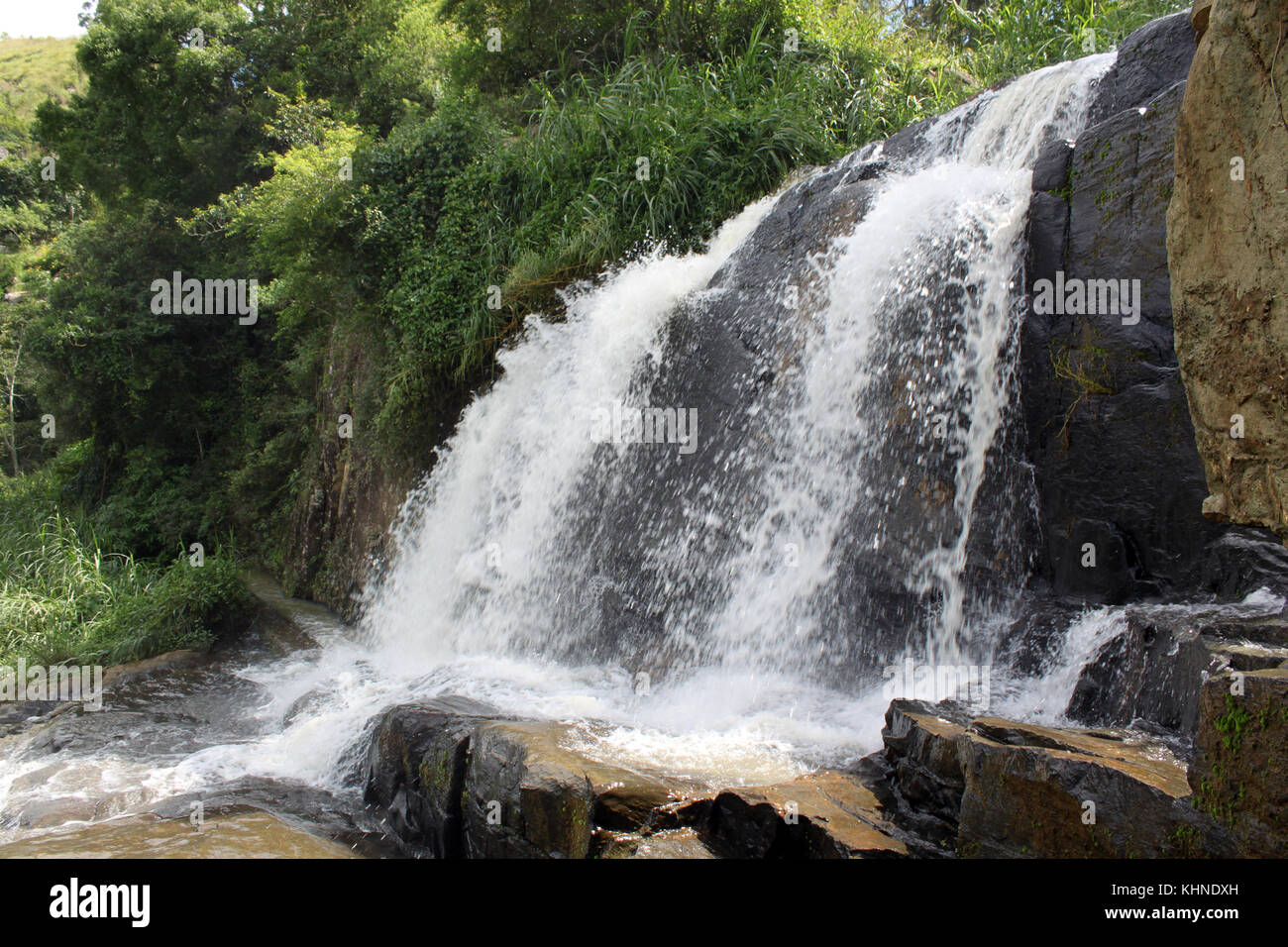 Small waterfall near Ella in Sri Lanka Stock Photo - Alamy