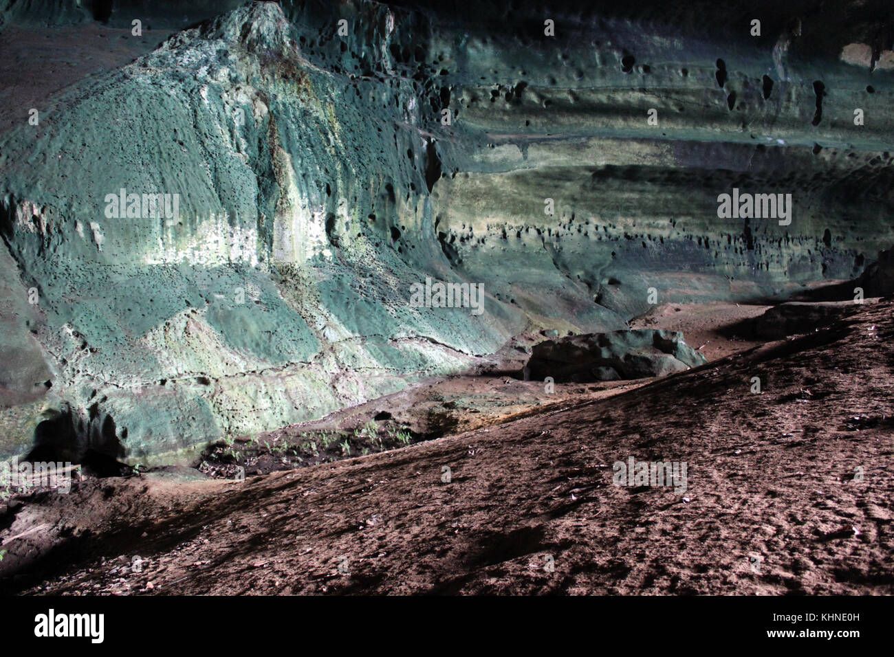 Inside very big cave in Niah national park in Borneo, Malaysia Stock ...