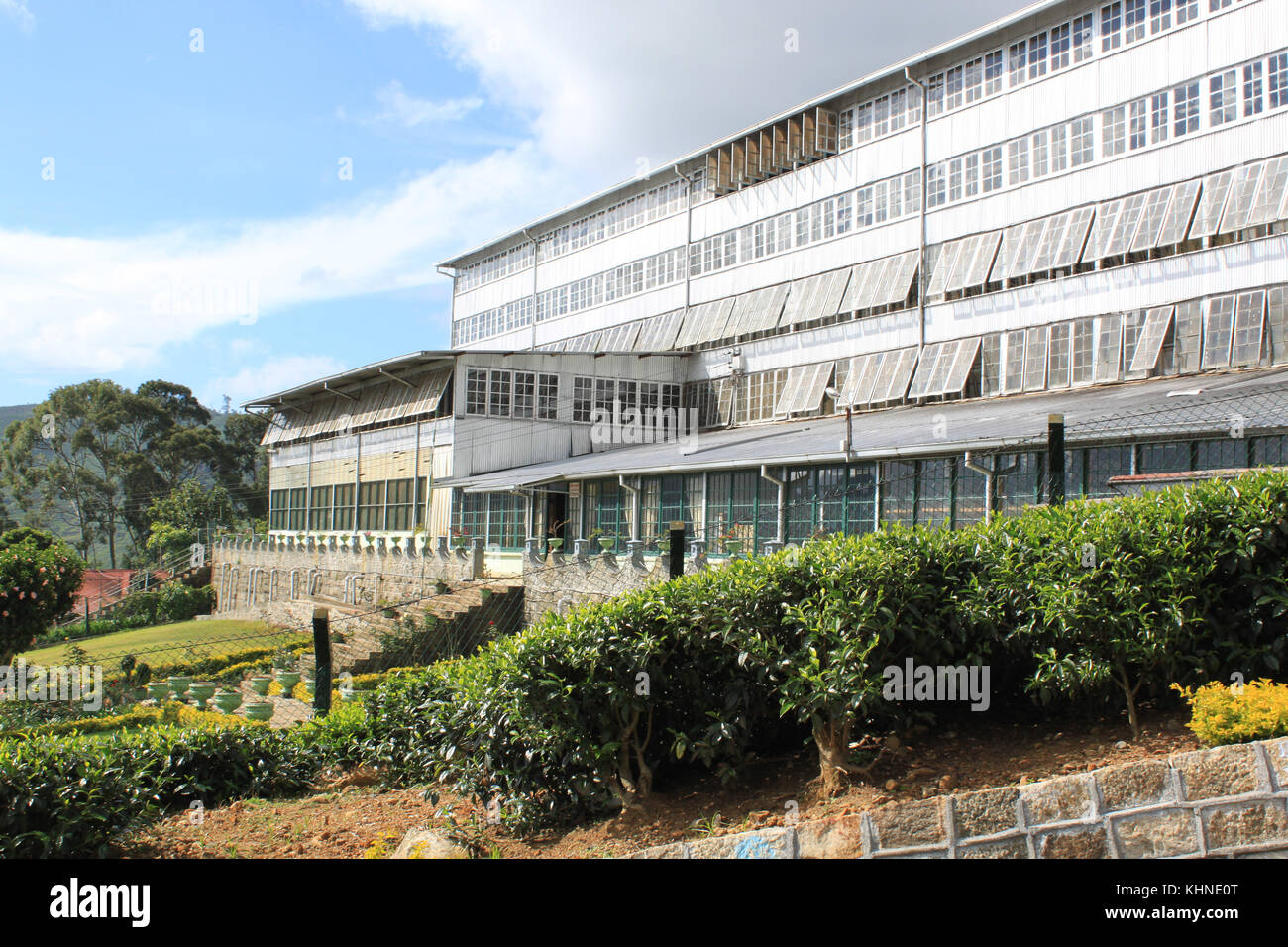 Facade of building of tea factory in Sri Lanka Stock Photo - Alamy