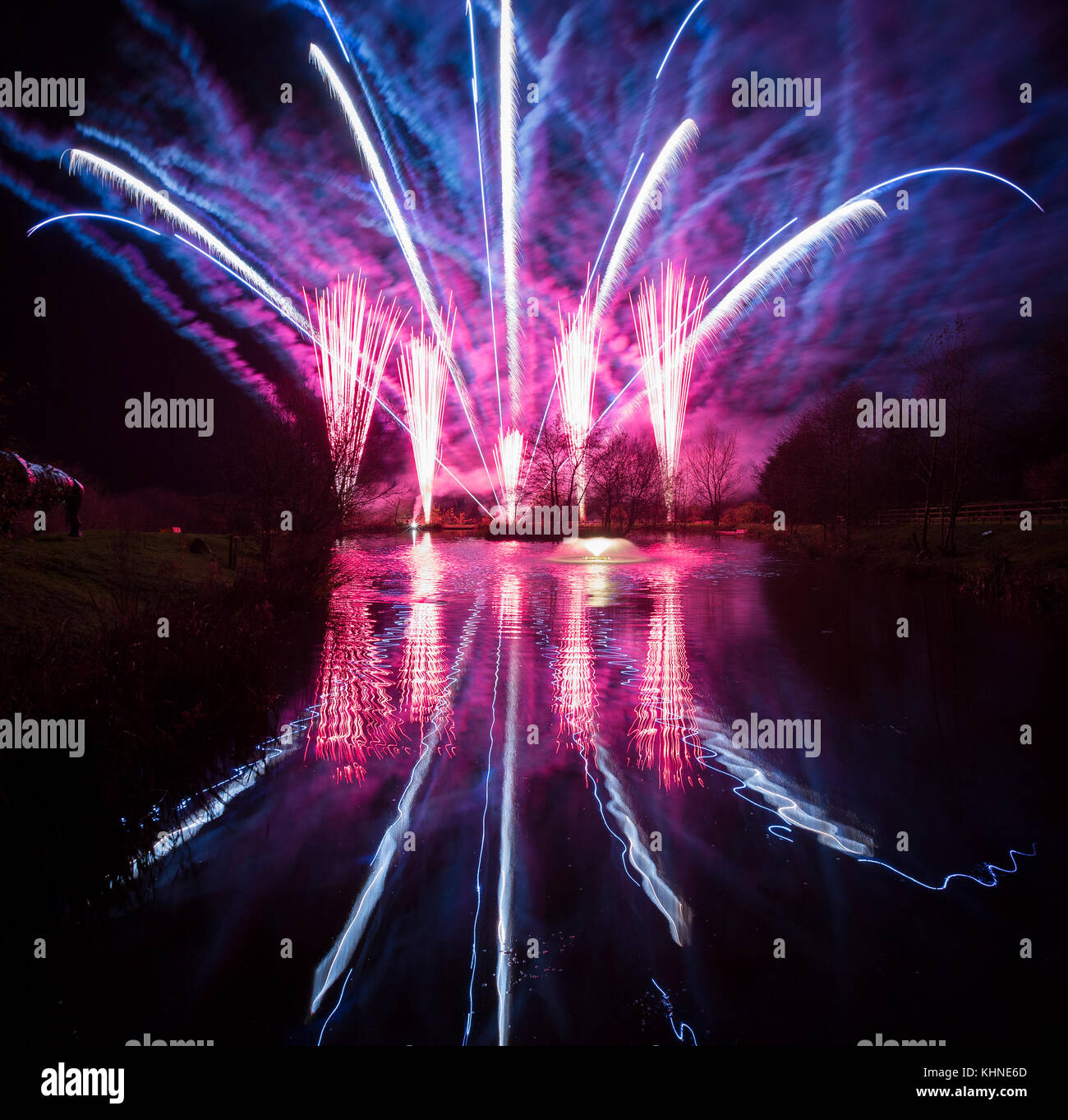 Spectacular Firework Display in Lancashire, England Stock Photo - Alamy