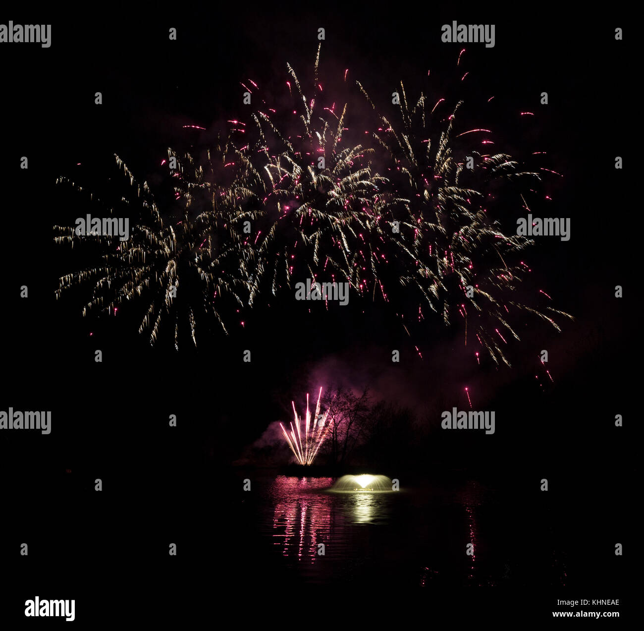 Spectacular Firework Display in Lancashire, England Stock Photo - Alamy