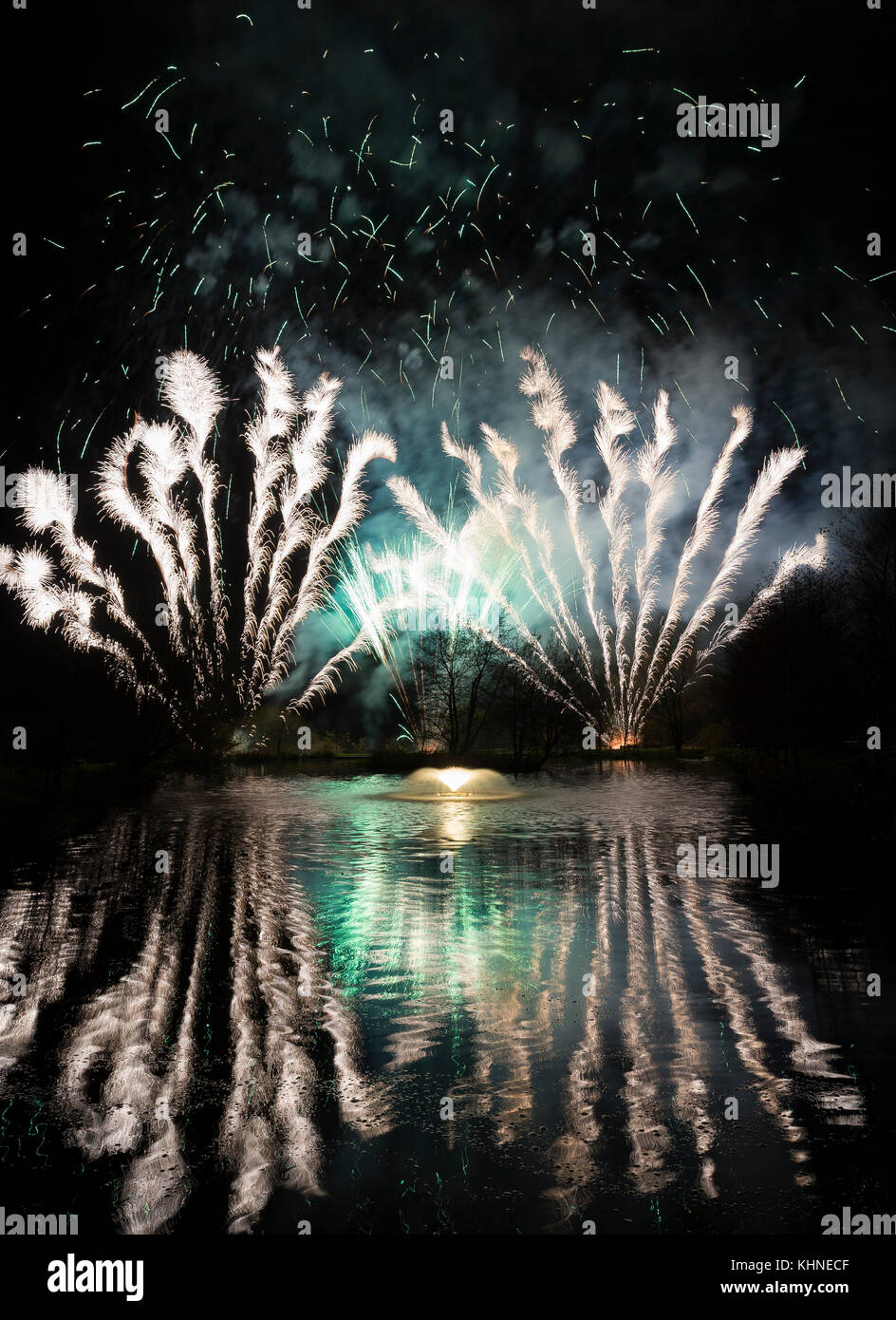 Spectacular Firework Display in Lancashire, England Stock Photo - Alamy