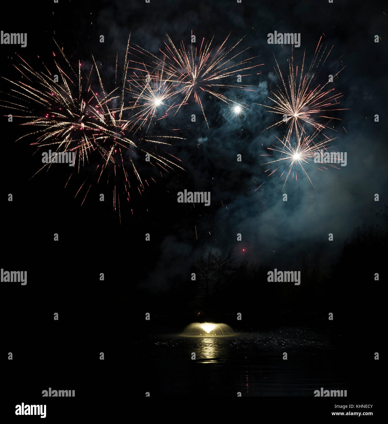 Spectacular Firework Display in Lancashire, England Stock Photo - Alamy