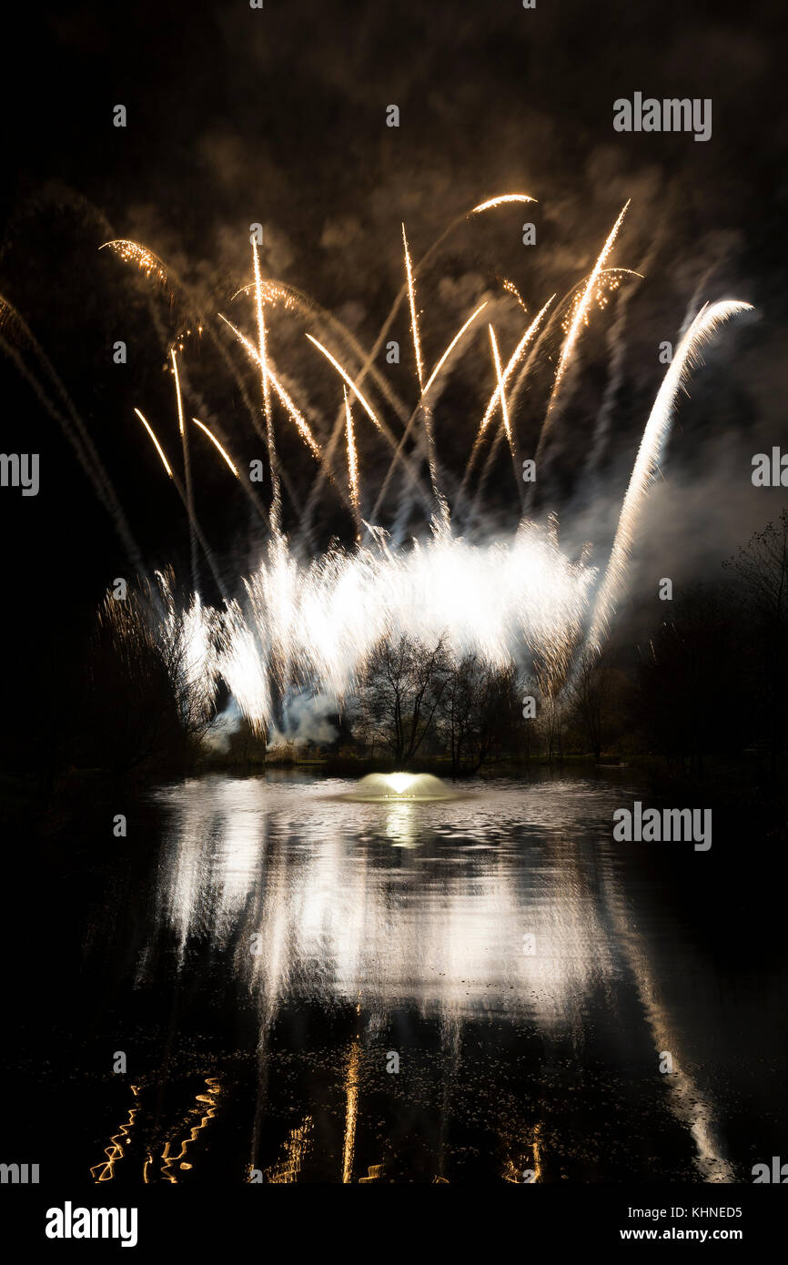 Spectacular Firework Display in Lancashire, England Stock Photo - Alamy