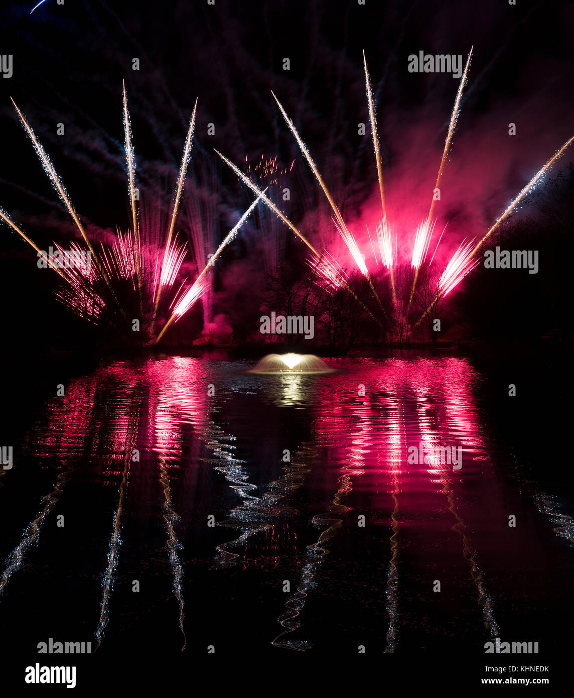 Spectacular Firework Display in Lancashire, England Stock Photo - Alamy