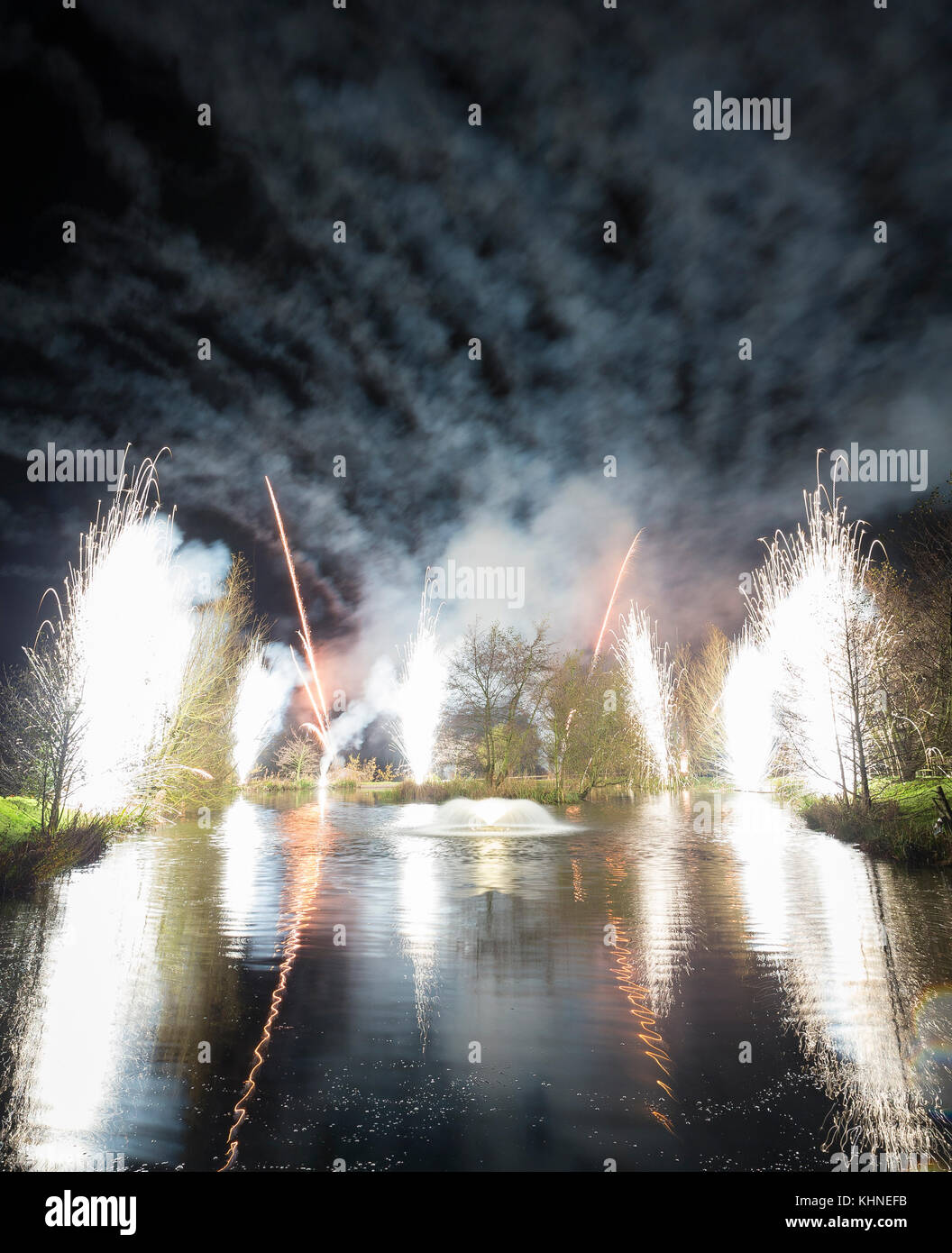 Spectacular Firework Display in Lancashire, England Stock Photo - Alamy