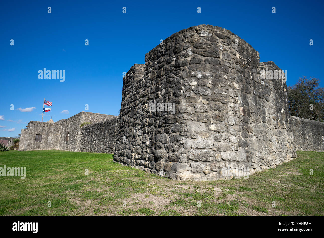 Presidio la Bahia southern texas fort Stock Photo - Alamy