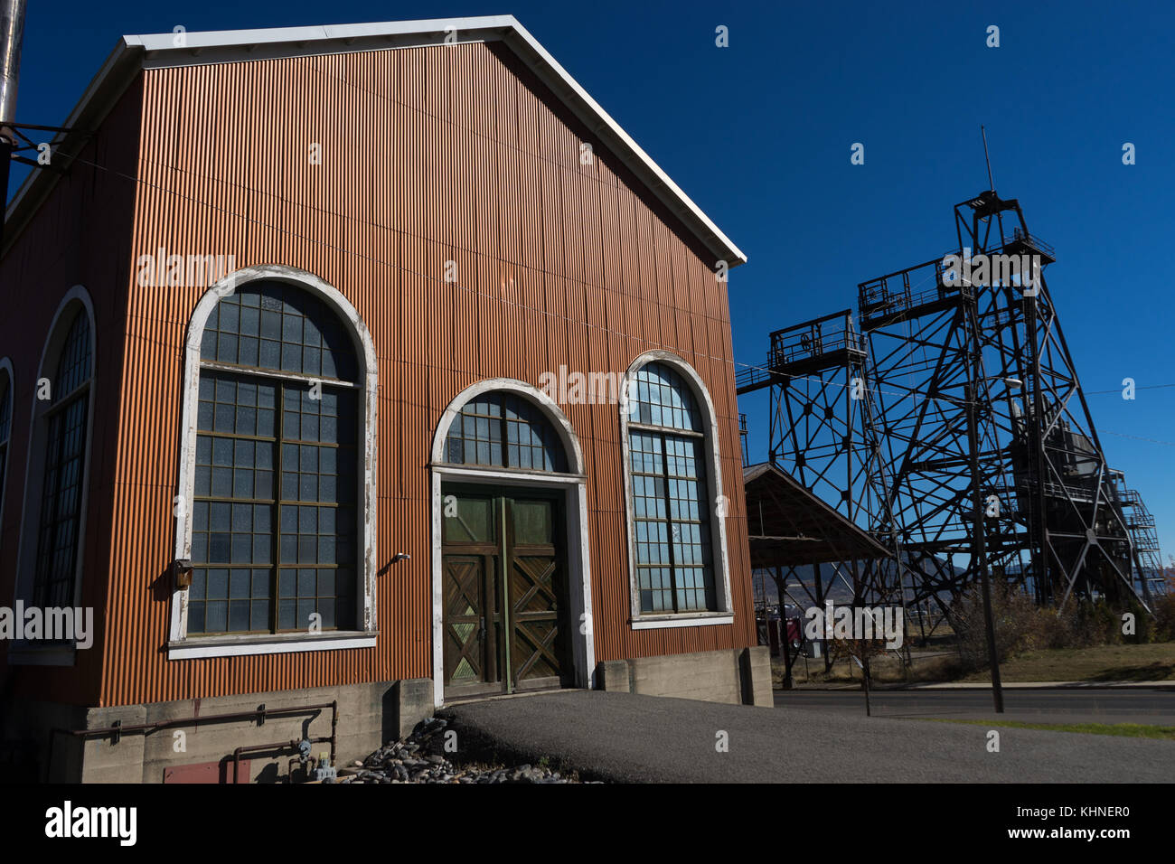 mining buildings in Butte Montana Stock Photo - Alamy