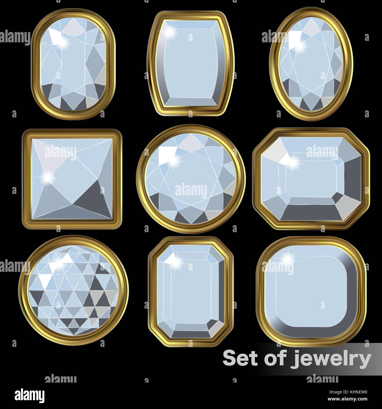 Diamond white Stock Vector Images - Alamy