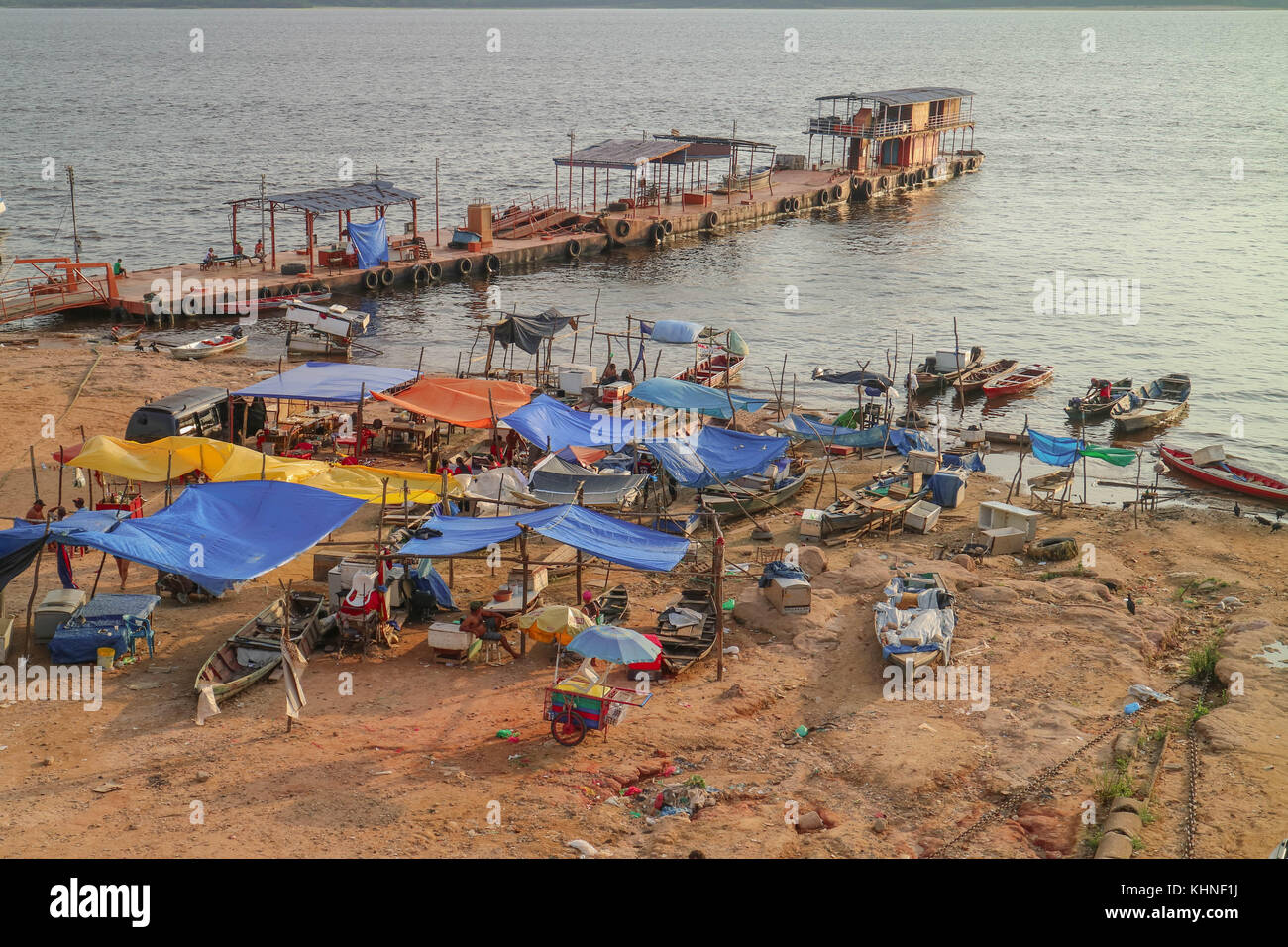 Amazon river boats in manaus hi-res stock photography and images - Alamy