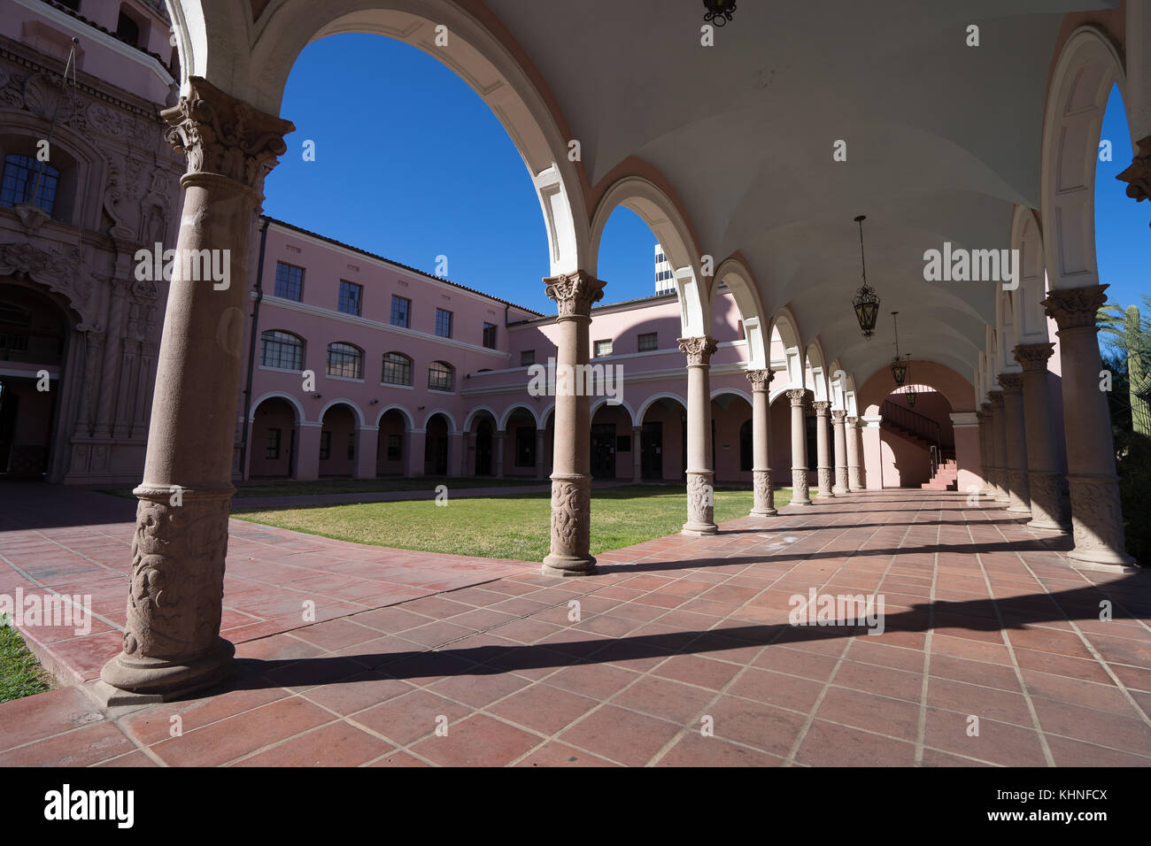 colonial architecture in Tucson Arizona Stock Photo - Alamy