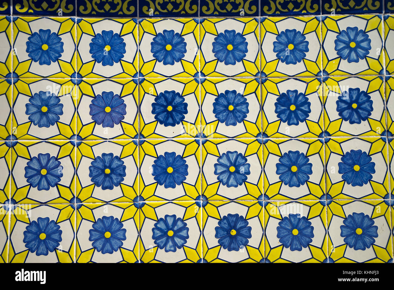 mexican tile pattern in dolores hidalgo guanajuato Stock Photo - Alamy
