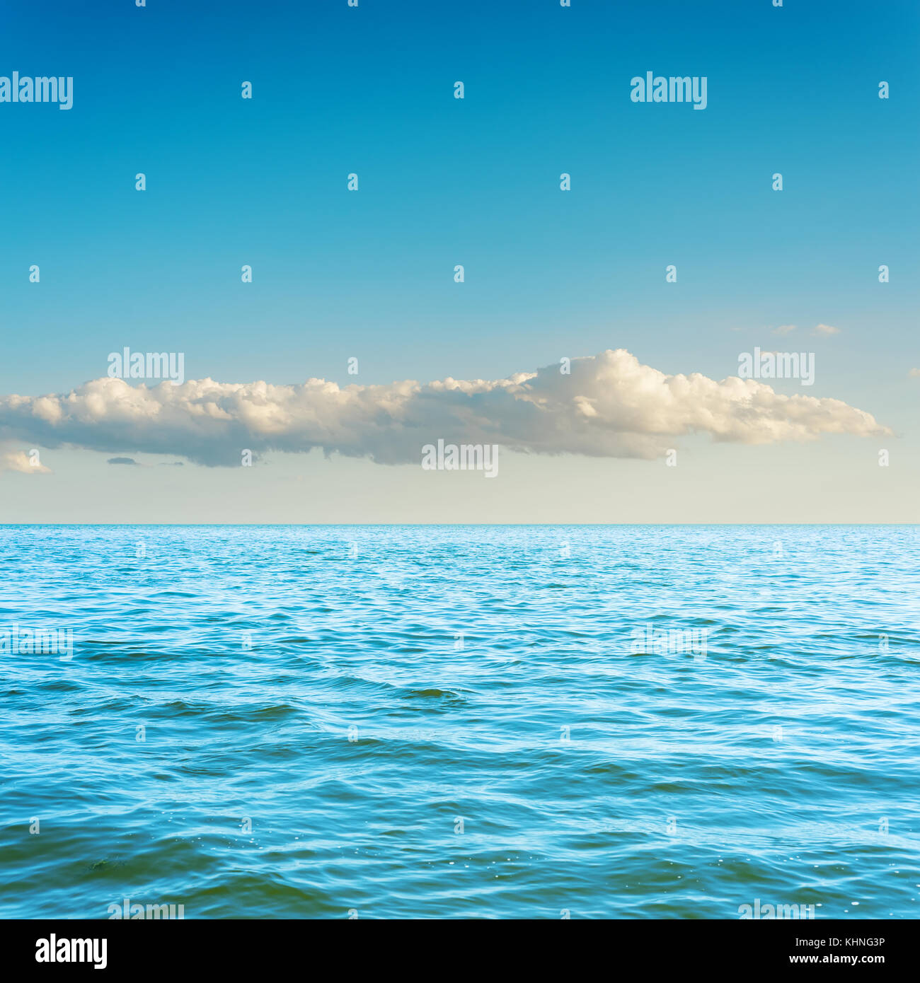 blue sea and cloud in sky Stock Photo - Alamy