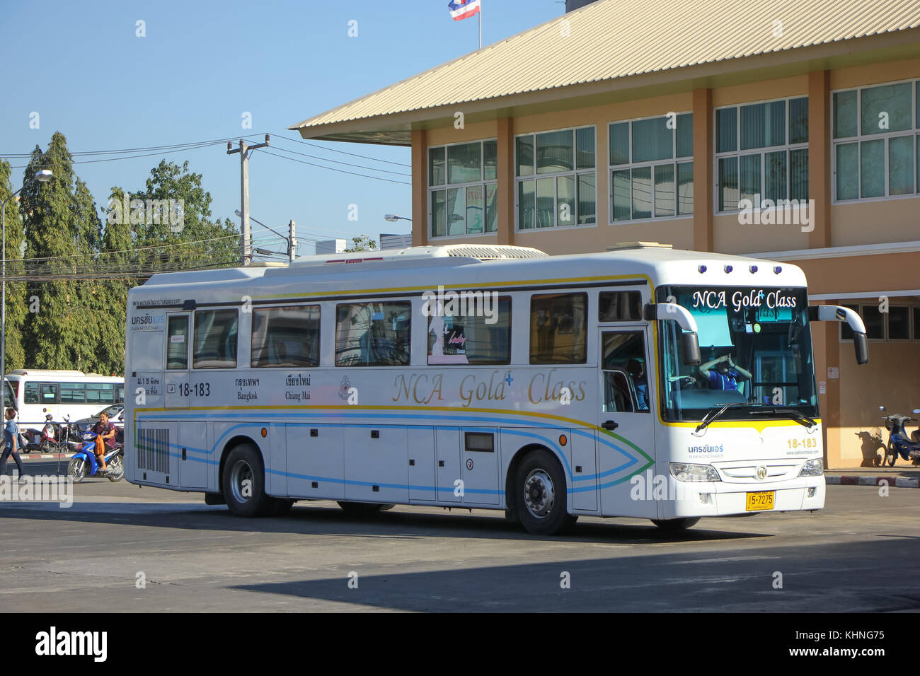 CHIANGMAI, THAILAND -JANUARY 23 2016: Mercedes benz bus of Nakhonchai ...