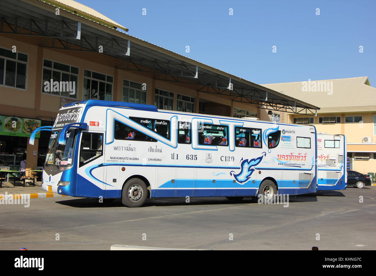 CHIANGMAI, THAILAND -JANUARY 23 2016: Mercedes benz of Nakhonchai tour ...