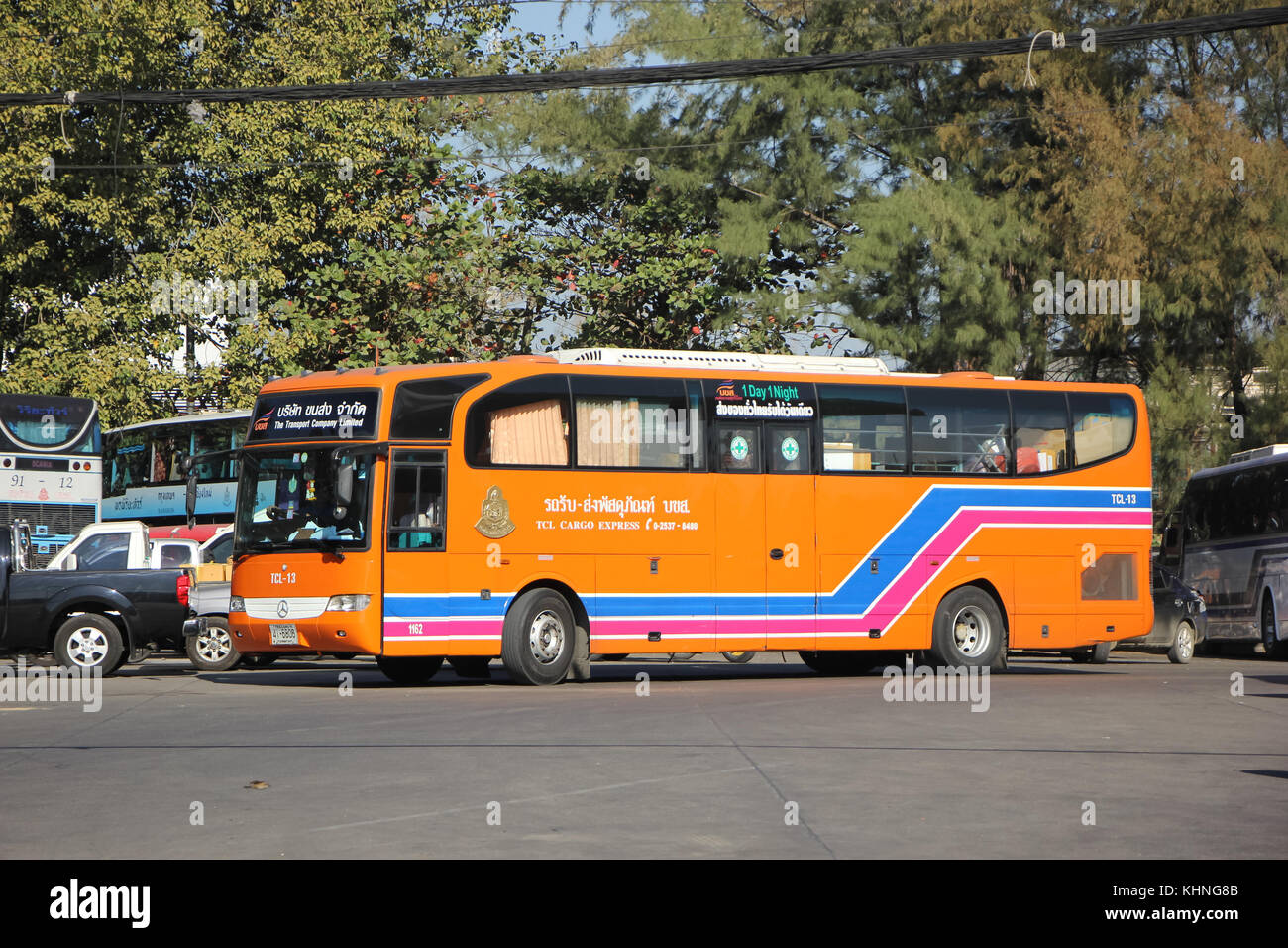 CHIANGMAI, THAILAND -JANUARY 23 2016: Cargo Express Bus of The ...