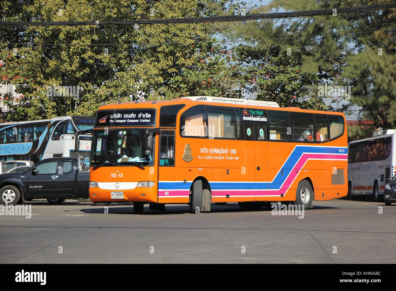 CHIANGMAI, THAILAND -JANUARY 23 2016: Cargo Express Bus of The ...