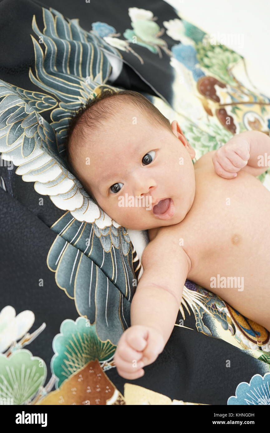miyamairi is traditional celebration for baby in japan Stock Photo - Alamy