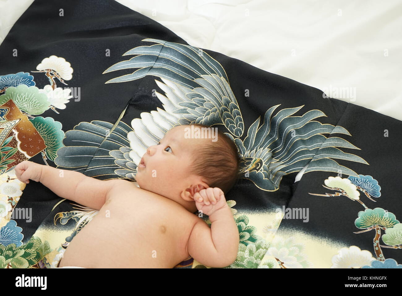 miyamairi is traditional celebration for baby in japan Stock Photo - Alamy