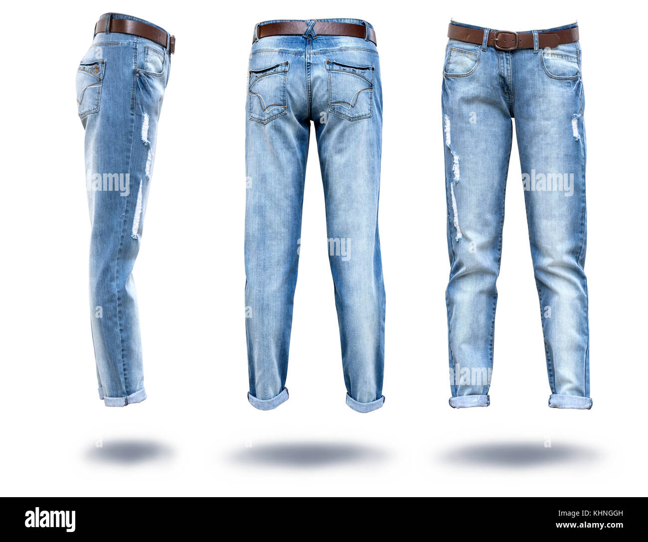woman jeans in white background in 3 dementions Stock Photo - Alamy