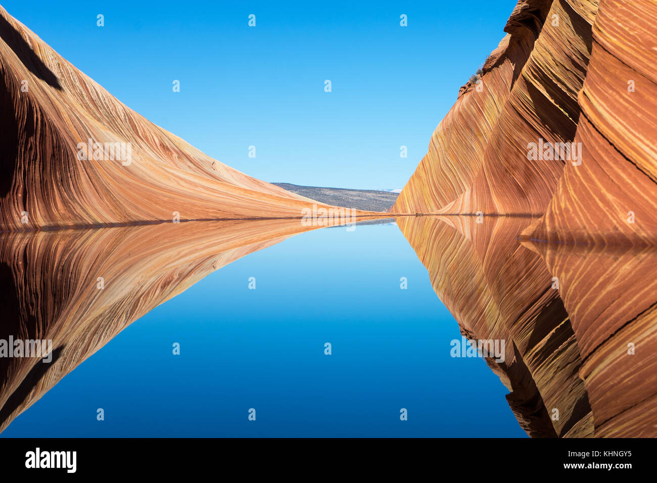 Red Rocks Reflecting In The Water High Resolution Stock Photography and ...
