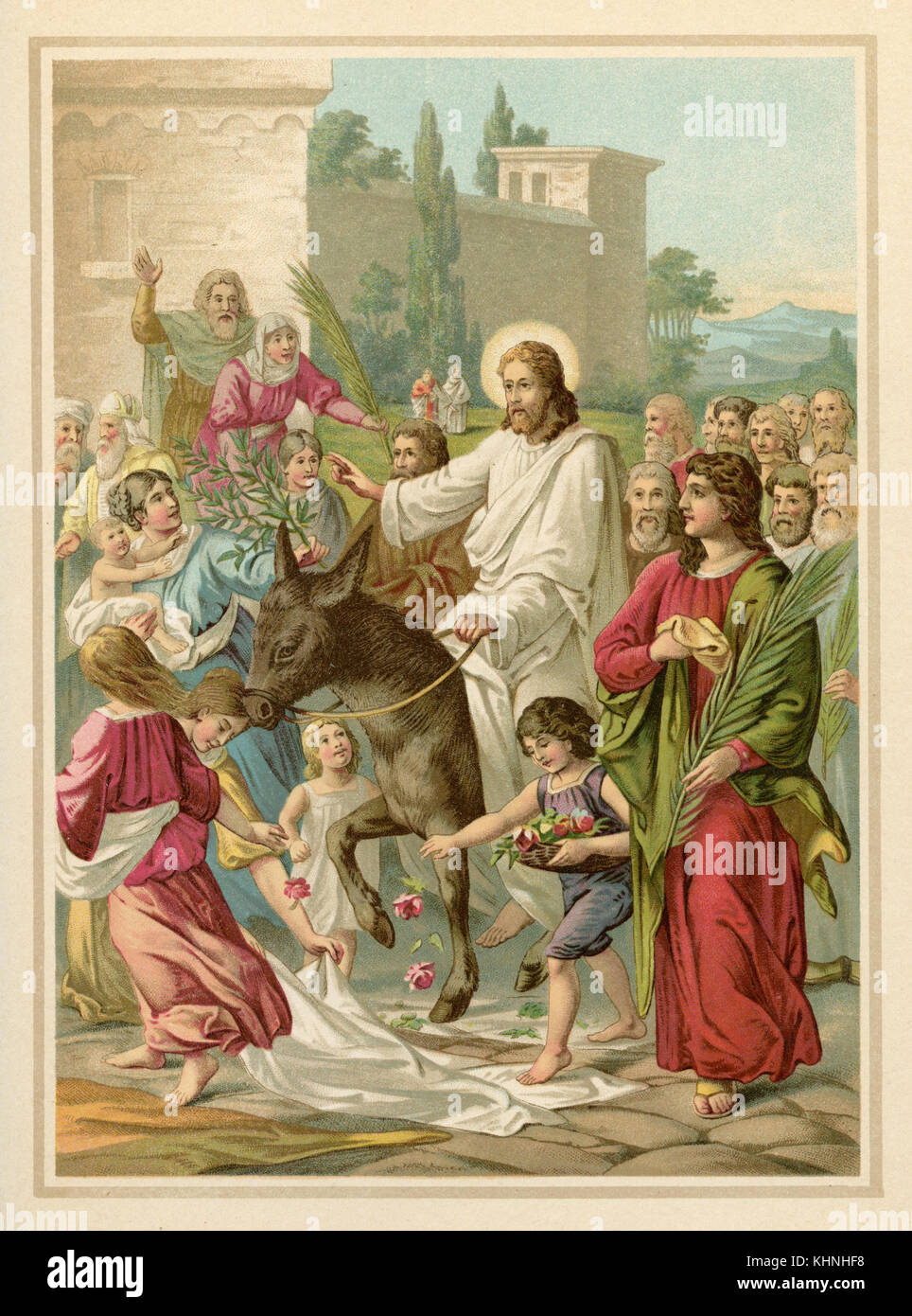 Jesus' entry into Jerusalem (Jesu Einzug in Jerusalem Stock Photo - Alamy
