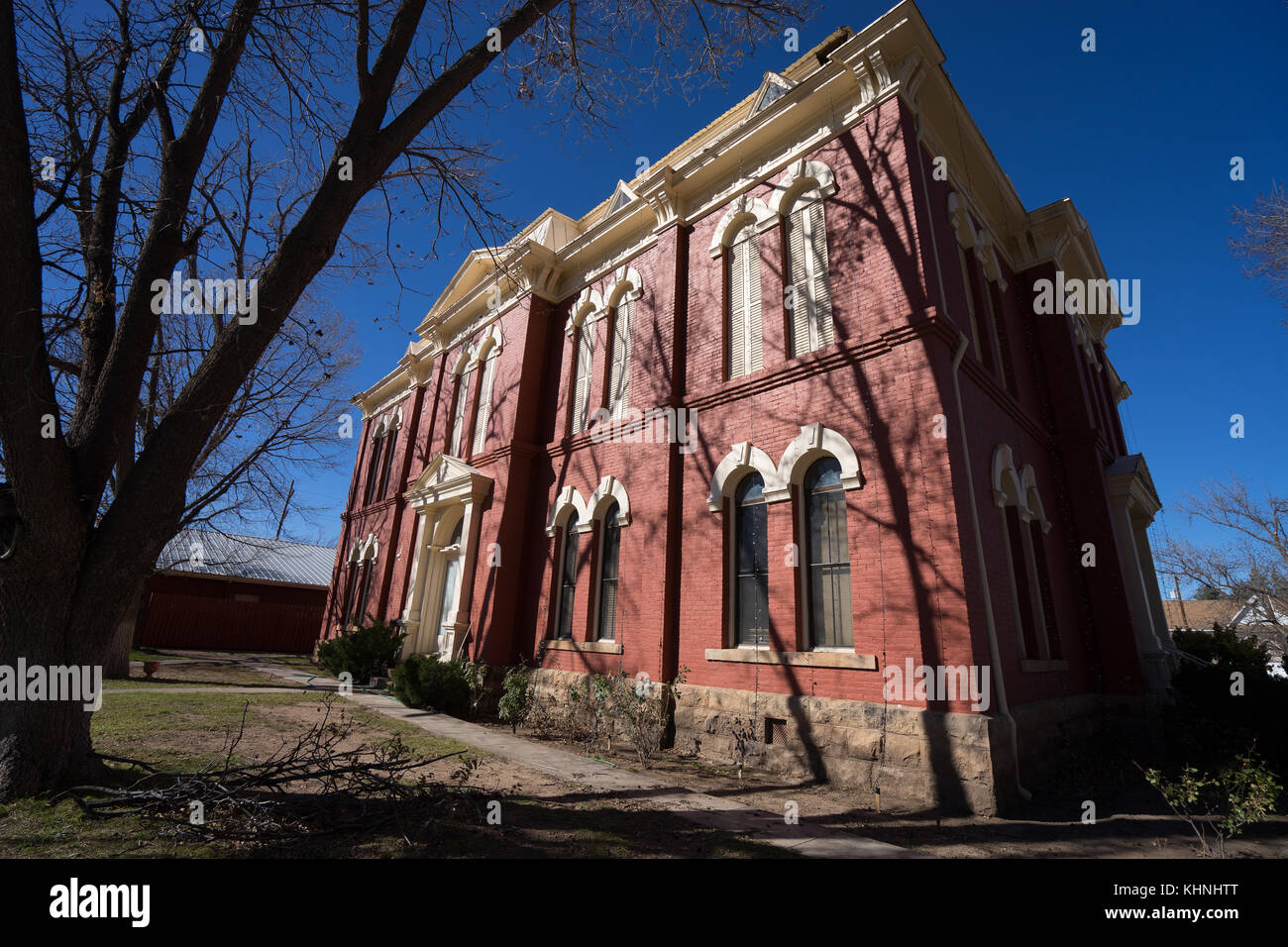 southern style red brick building in alpine texas Stock Photo - Alamy
