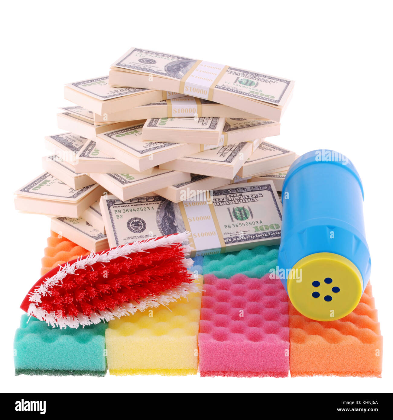 Conceptual image money-laundering. Symbol of financial fraud - money ...