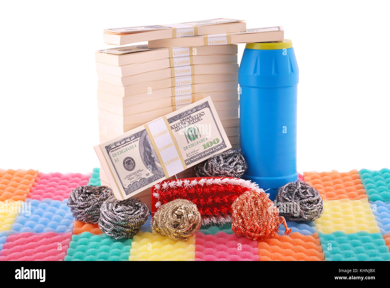 Conceptual image money-laundering. Symbol of financial fraud - money ...