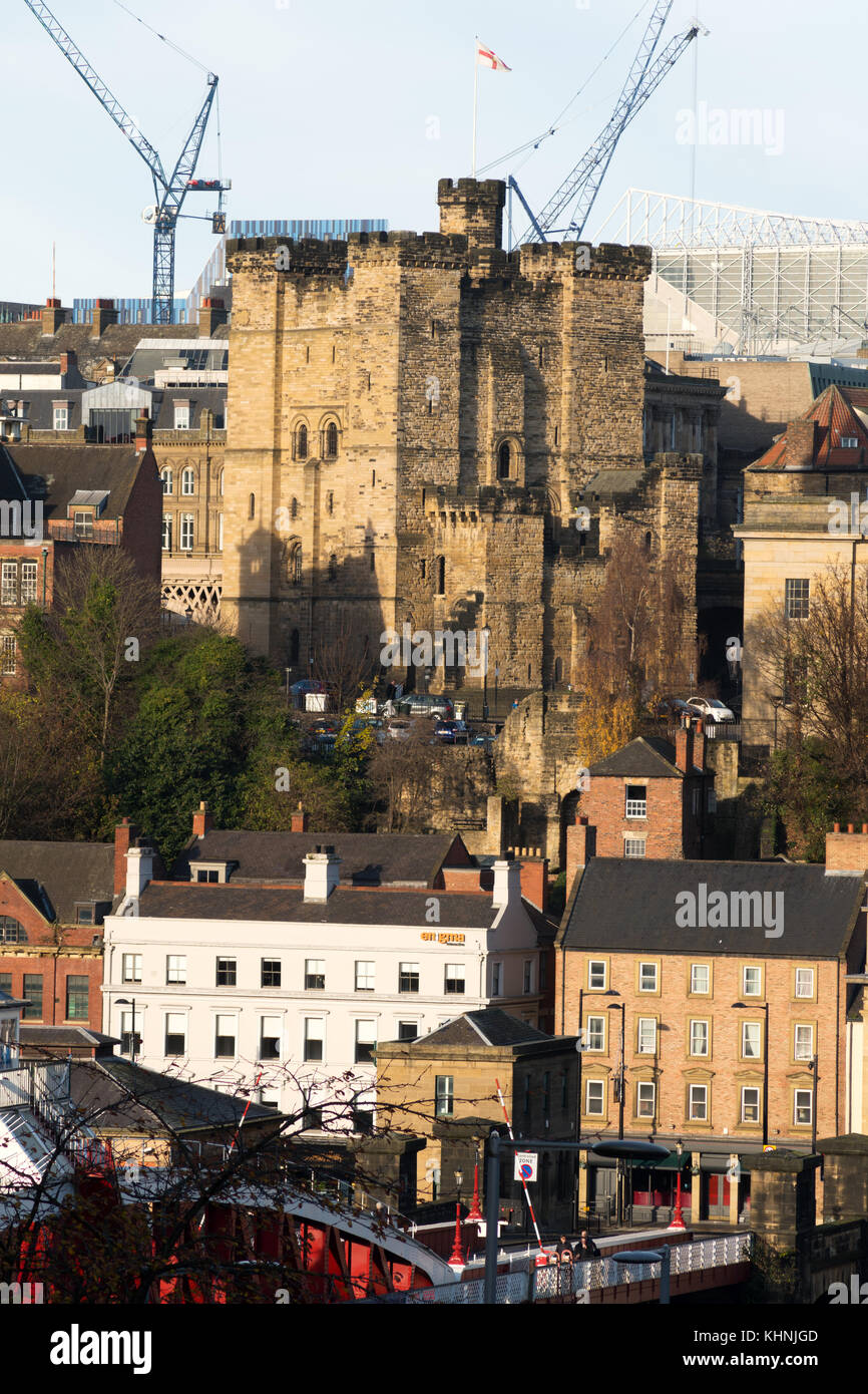 Newcastle castle keep, Newcastle upon Tyne, England, UK Stock Photo - Alamy
