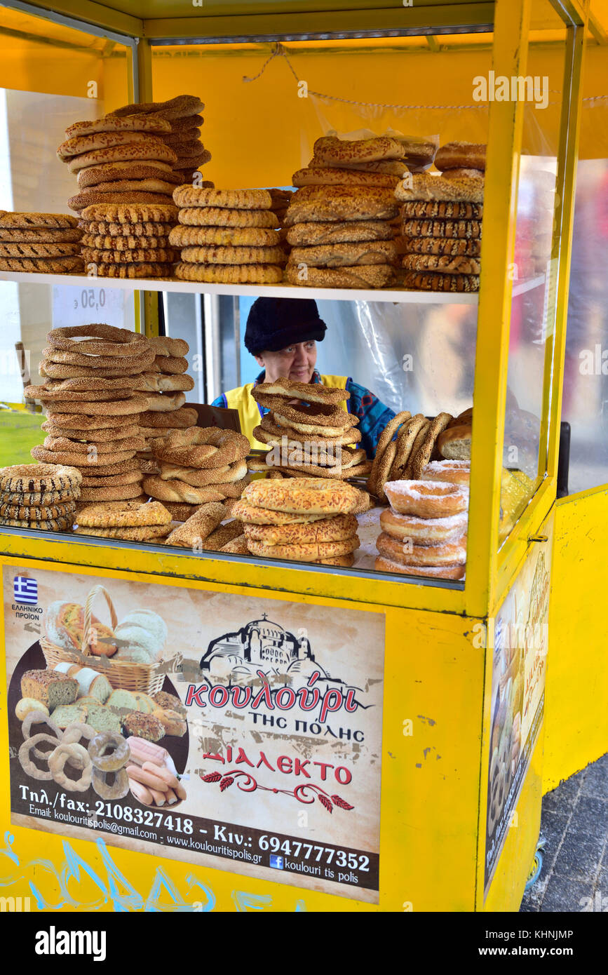 Greek food stall hi-res stock photography and images - Alamy