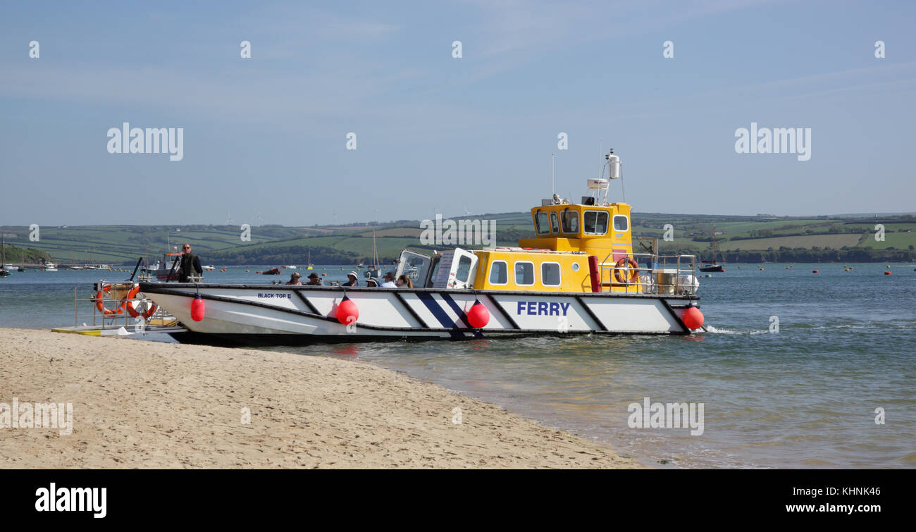 The ferry boat at Rock Cornwall Stock Photo - Alamy