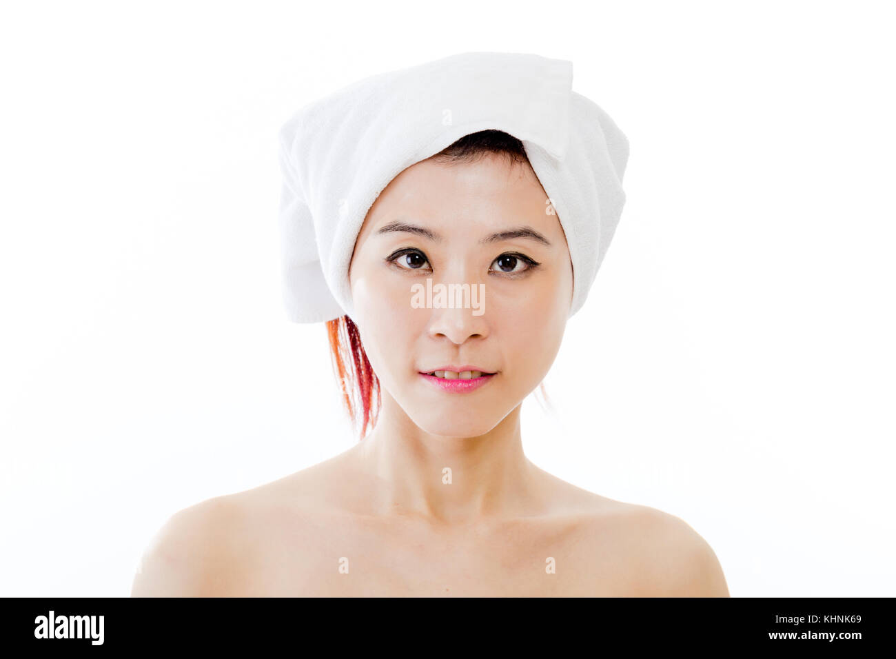 Towel wrapped on head hi-res stock photography and images - Alamy